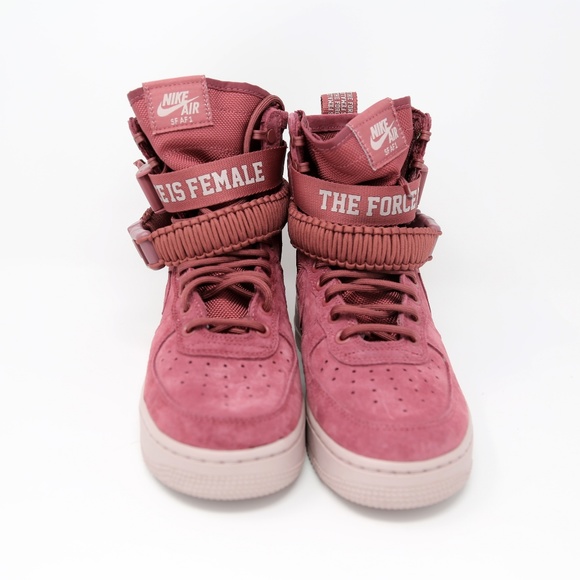 Nike | Shoes | Nike Womens Sf Af Air Force 1 Vintage Wine Aj170 | Poshmark
